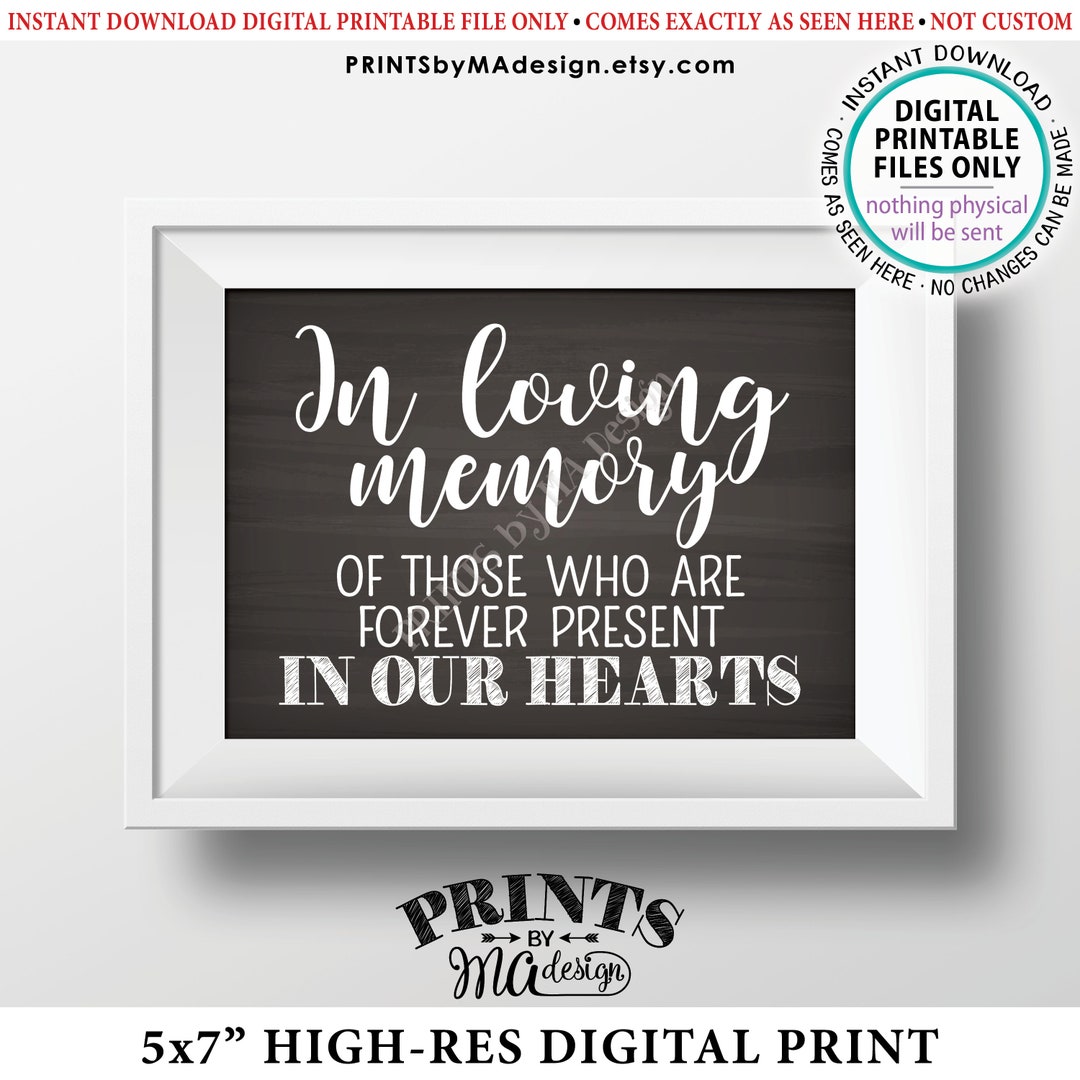 Heaven Sign, in Loving Memory of Those Who Are Forever Present in Our ...