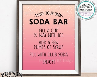 Printable Italian Soda Bar Sign - Etsy