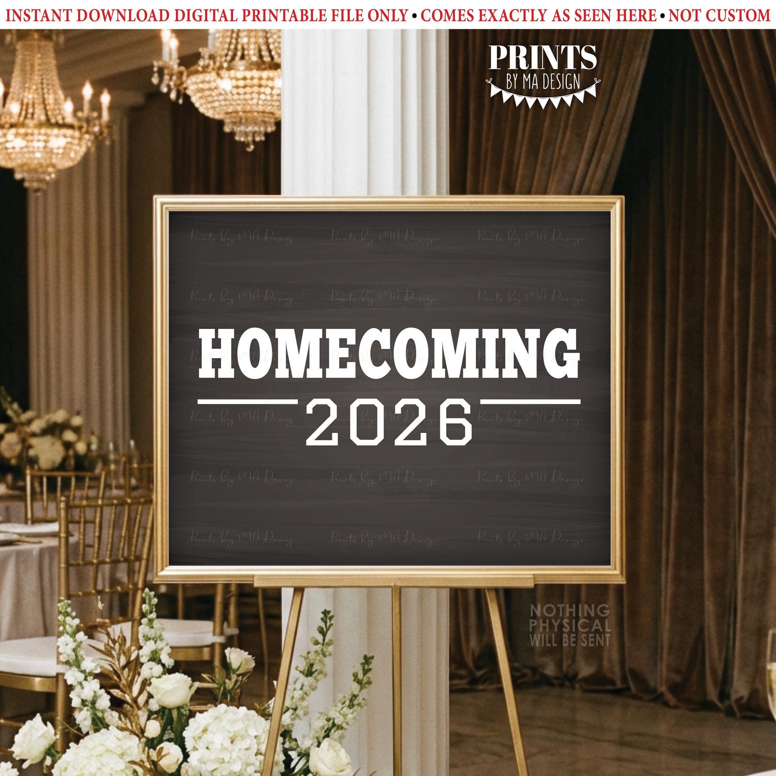 Homecoming 2026 Sign, High School Homecoming, 2026 College Homecoming ...