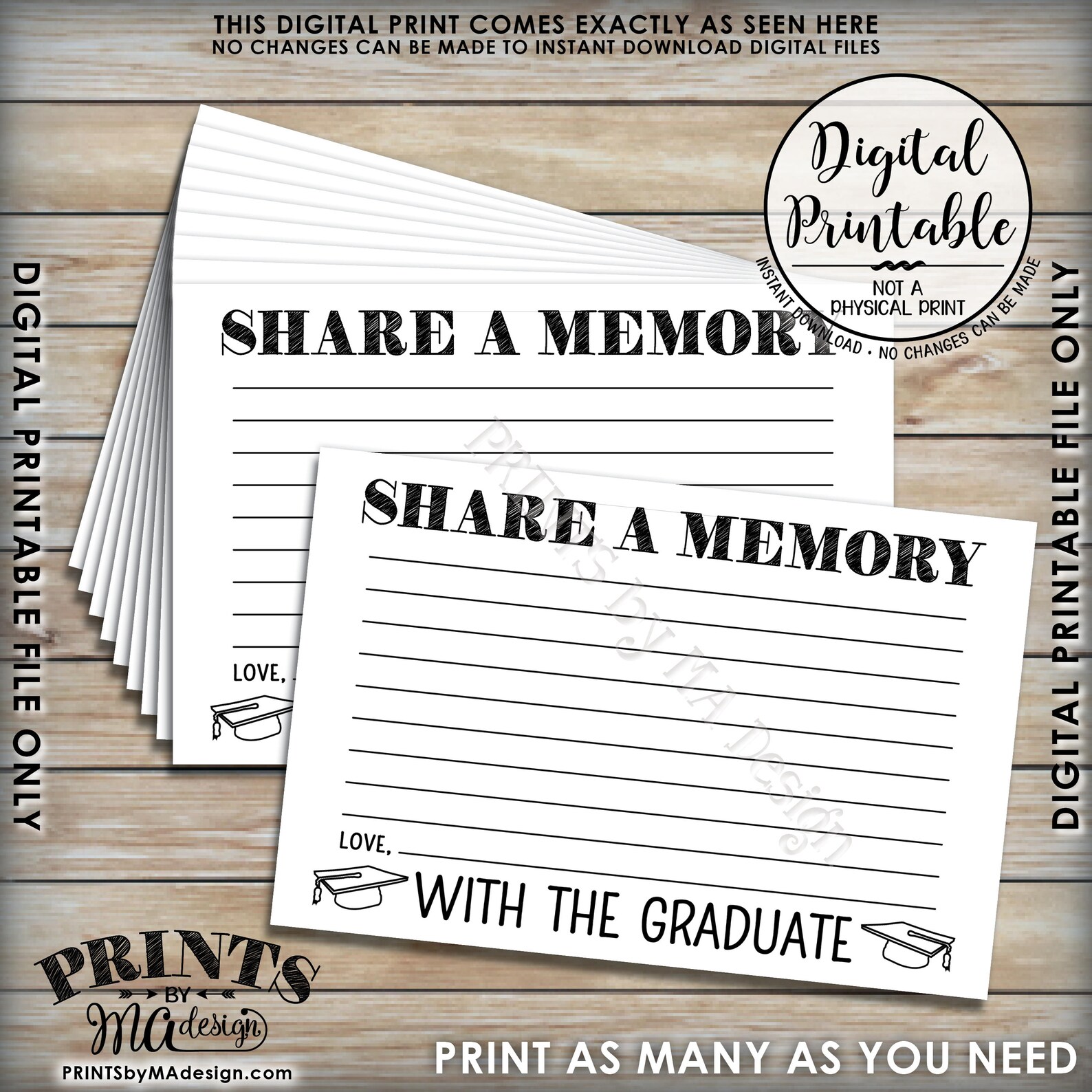 Share a Memory with the Grad Graduation Party Share | Etsy