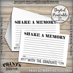 Share a Memory With the Grad, Graduation Party, Share Memories, Write a ...