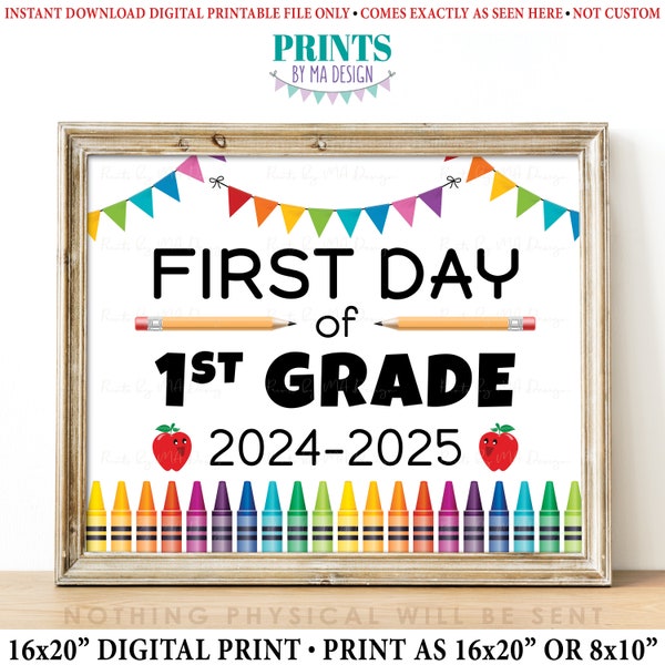 First Day of 1st Grade - Etsy
