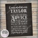 Graduate Advice Sign, Please Leave Your Advice, Wish, Memory, Message ...