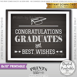 Graduation Sign, Graduates Sign, Congrats Grads, Congratulations ...