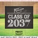 Class of 2037 Sign, High School Graduation Party Decorations, 37 ...