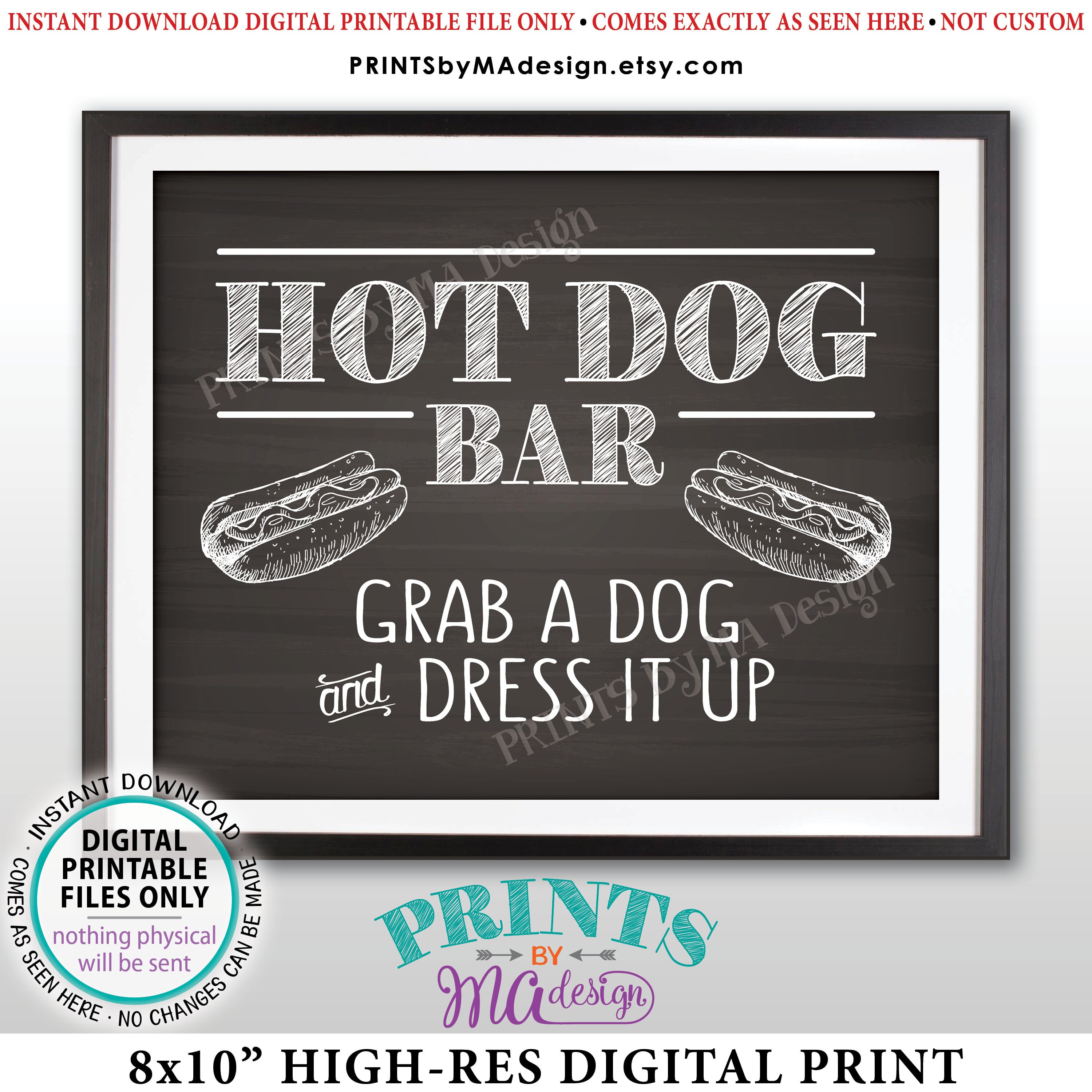 Hot Dog Signs And Banners Printable