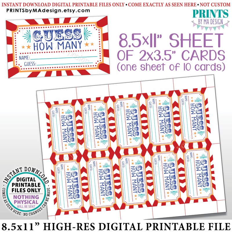 Guessing Game - Etsy