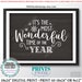 It's the Most Wonderful Time of the Year Wall Art, PRINTABLE 18x24 ...