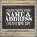 Address Envelope Sign, Address Your Own Envelope, Please Write Your ...