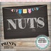 Nuts and No Nuts Signs Food Allergy Baby Shower Sign Nut - Etsy