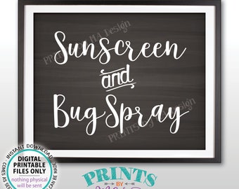 Bug spray sign | Etsy