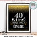 40th Birthday, 40 is Sweet Please Take a Treat Fortieth Party Decor ...