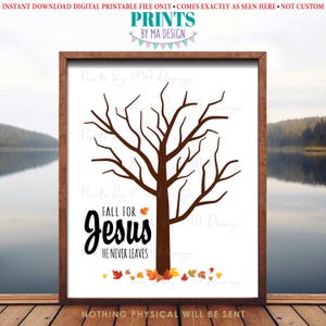 Fall Fingerprint Craft, Fall for Jesus, Autumn Leaves, Tree Handprint ...