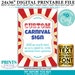 Custom Carnival Sign, Carnival Theme Party Sign, Circus Birthday Party ...