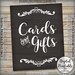 Cards and Gifts Sign, Gift Table Sign Wedding Gifts, Birthday Presents ...