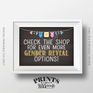 Wear Your Guess Gender Reveal Party Sign, Pink or Blue, Clothes Pin ...