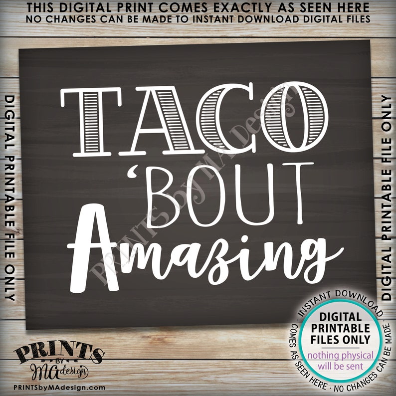 Taco 'bout Amazing Sign Retirement Graduation Award | Etsy