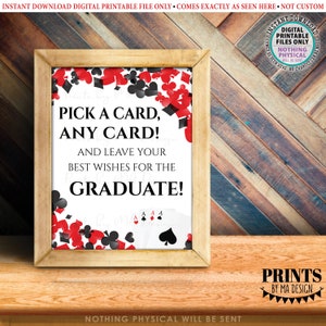 Best Wishes for the Graduate Sign, Pick a Card and Write a Message ...