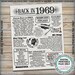 Back in 1969 Poster Board, Remember 1969 Flashback USA History ...