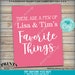 Favorite Things Sign, Custom Name and Background Color, DIY PRINTABLE ...