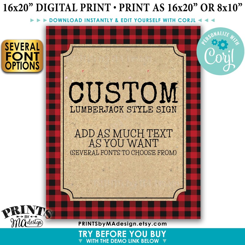 Lumberjack Plaid - Etsy