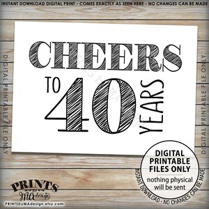 40th Birthday Candy Signs, Cheers to 40 Years, Sporty at 40 & Still Hot ...