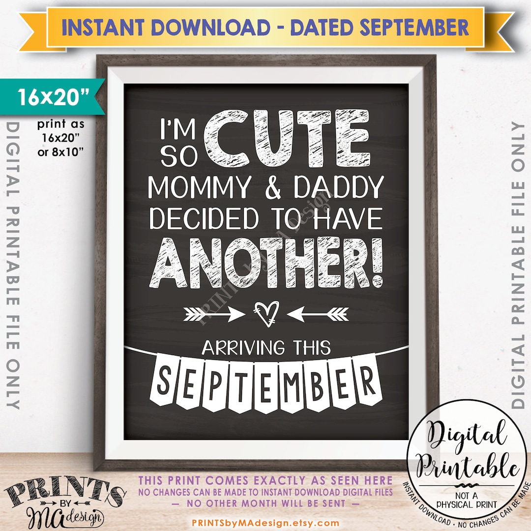 Baby Number 2 Pregnancy Announcement I'm so Cute Mommy & - Etsy