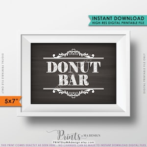 Donut Bar Sign, Wedding Reception, Celebration, Shower, Party ...