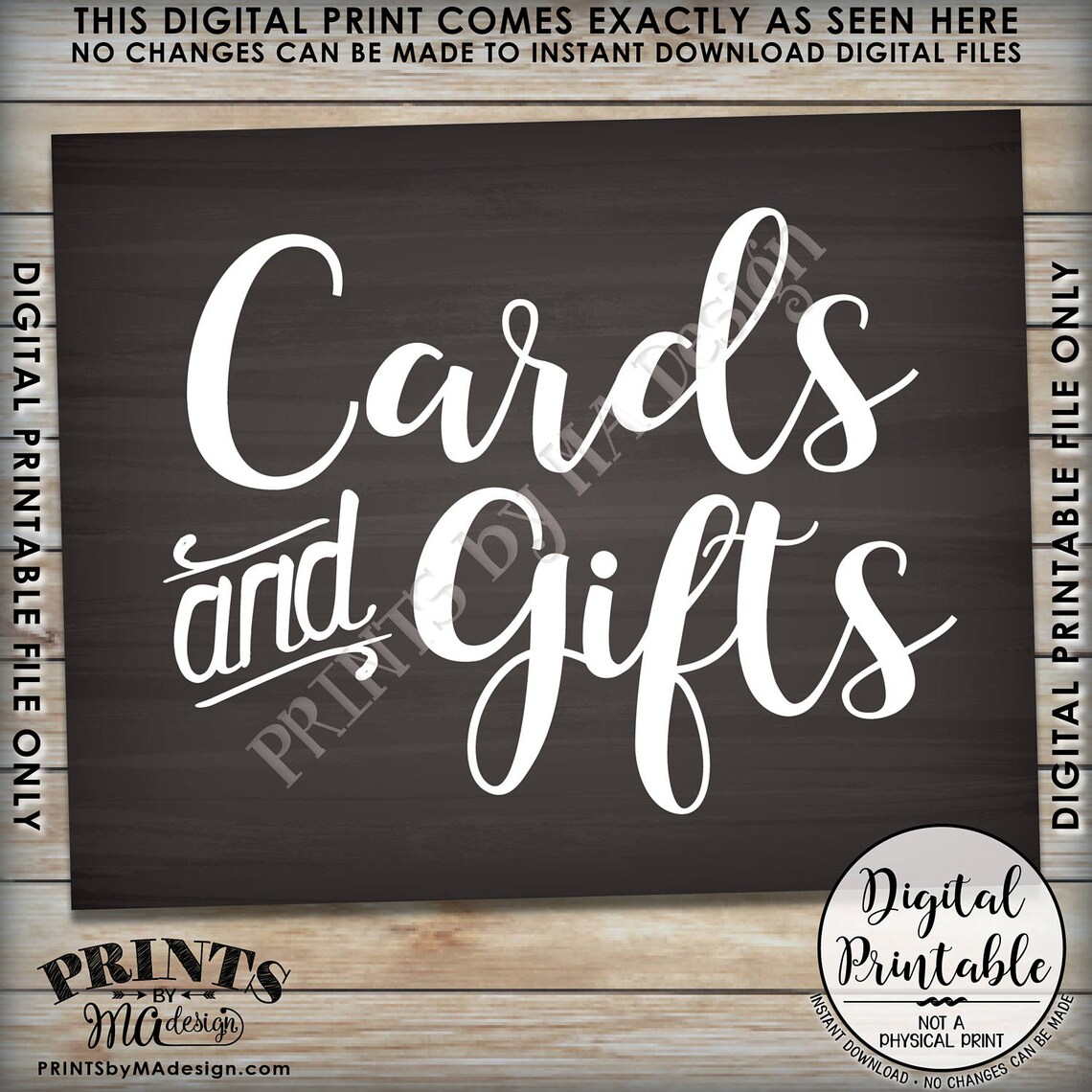Cards and Gifts Sign Cards & Gifts Gift Table Sign Wedding - Etsy