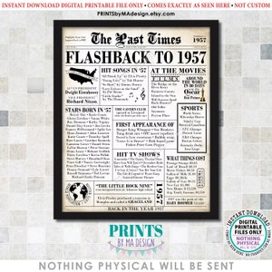 Flashback to 1957 Newspaper, Back in the Year '57 USA History From 1957 ...