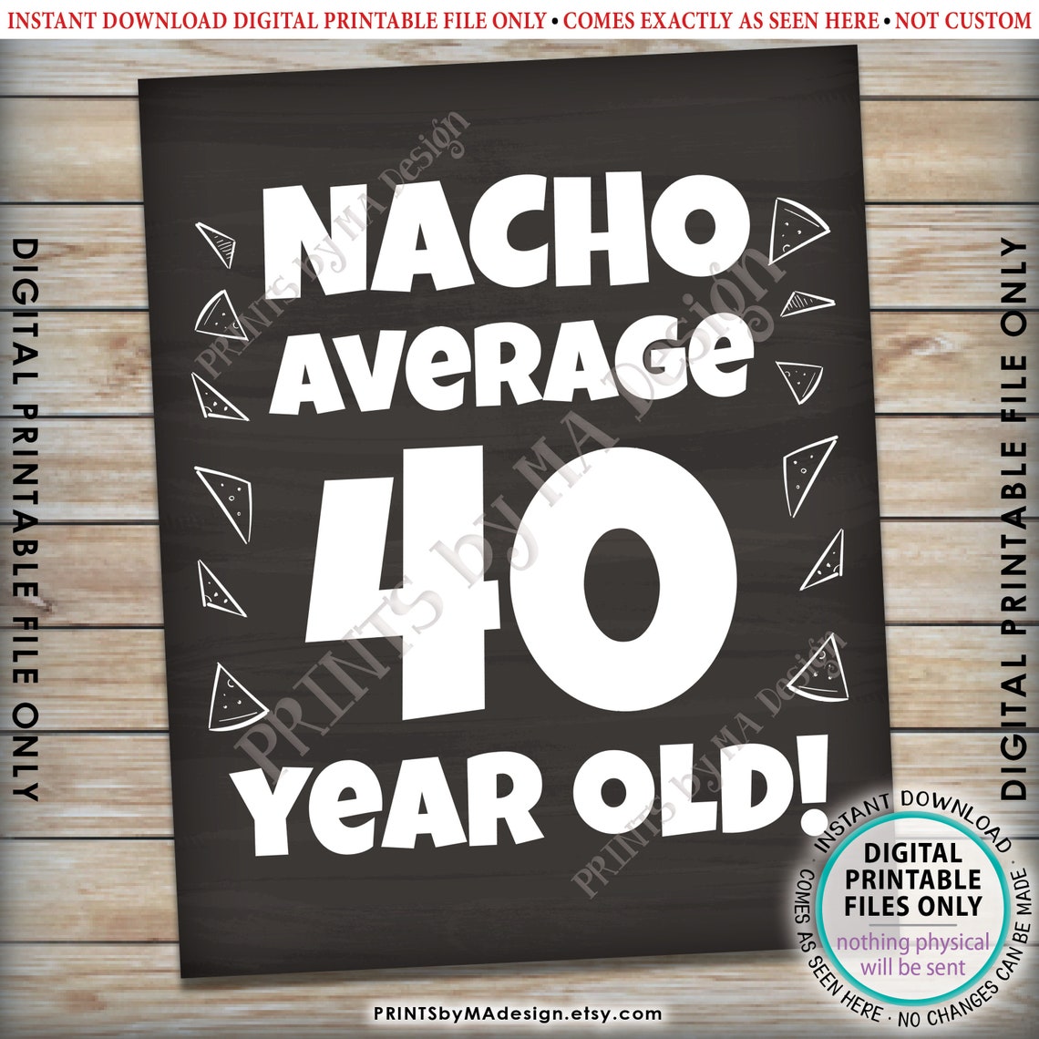 Nacho Average Birthday Party Sign Nacho Average 40 Year Old Etsy nacho-average-birthday-party-sign-nacho-average-40-year-old-etsy