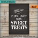 Sweet Treats Sign, Desserts Sign, Graduation Party Decor, Graduation ...