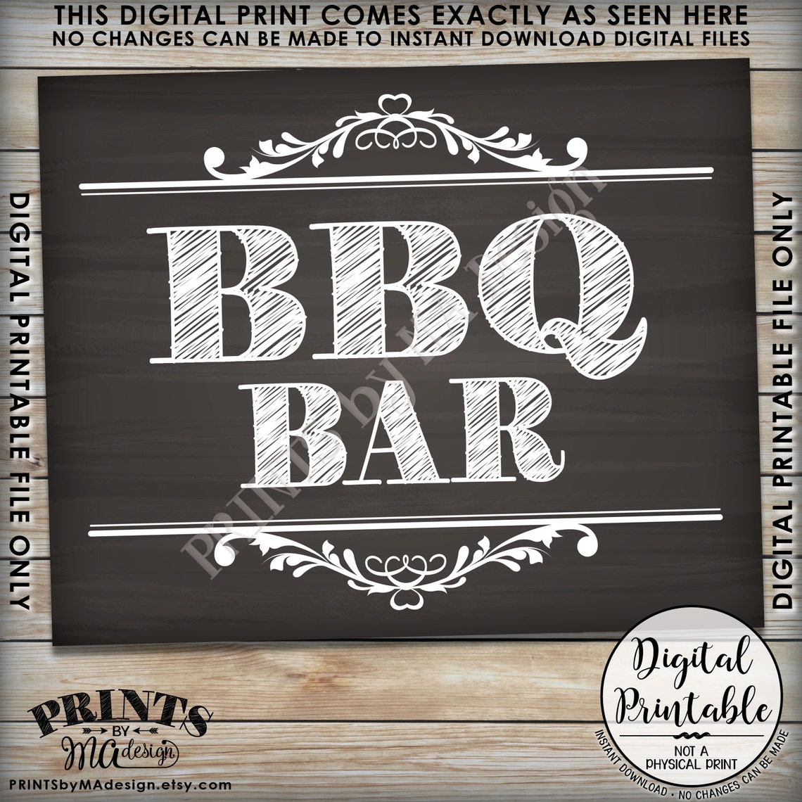 BBQ Bar Sign, Barbecue Sign, BBQ Sign, Cookout, Picnic, Cook Out Party ...