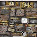 Back in 1945 Birthday Poster Board, Flashback to 1945 Birthday ...