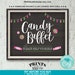 Candy Buffet Sign Please Help Yourself Birthday Graduation - Etsy
