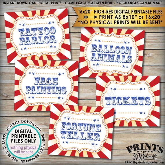 Carnival Games Carnival Theme Party Carnival Activities - Etsy