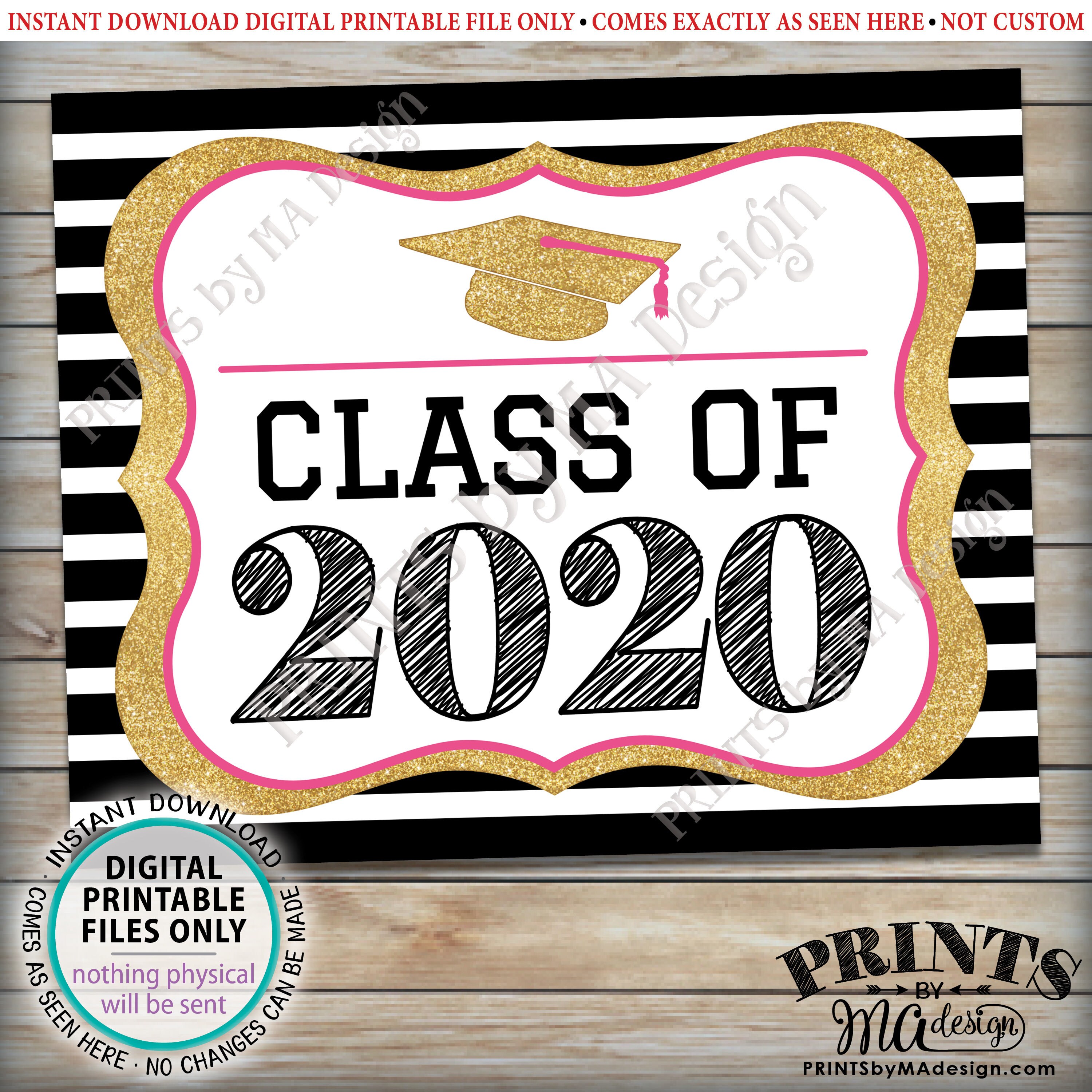 Class of 2020 Sign, 2020 High School Graduation Party, 2020 College ...