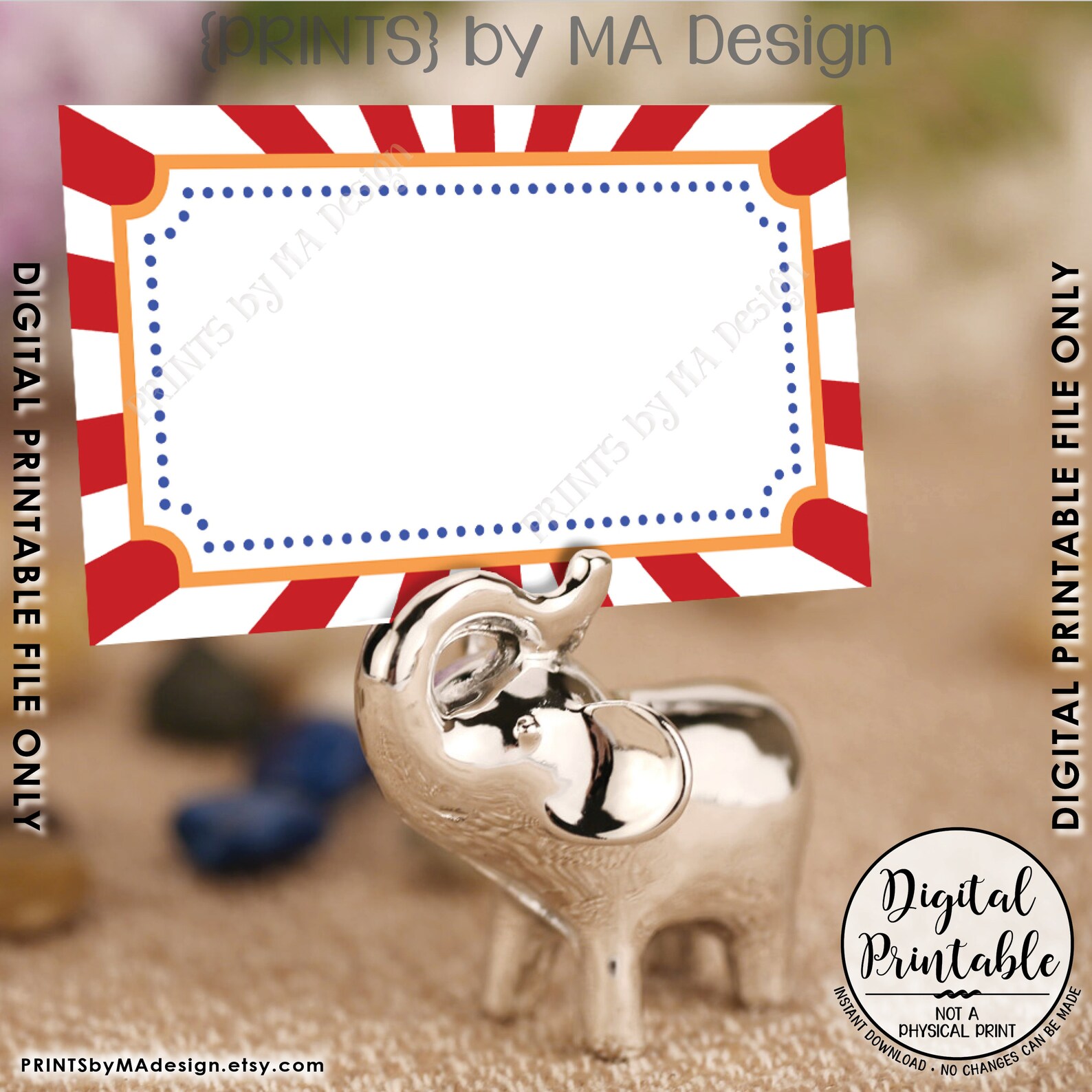 Carnival Theme Labels, Food Labels, Buffet Place Cards, Table Tent Menu ...