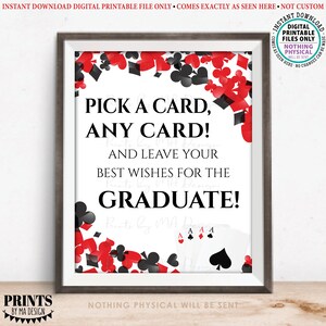 Best Wishes for the Graduate Sign, Pick a Card and Write a Message ...