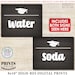 Beverage Station Signs, Water Sign, Soda Sign, Graduation Party Drink ...