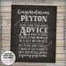 Graduate Advice Sign, Please Leave Your Advice, Wish, Memory, Message ...