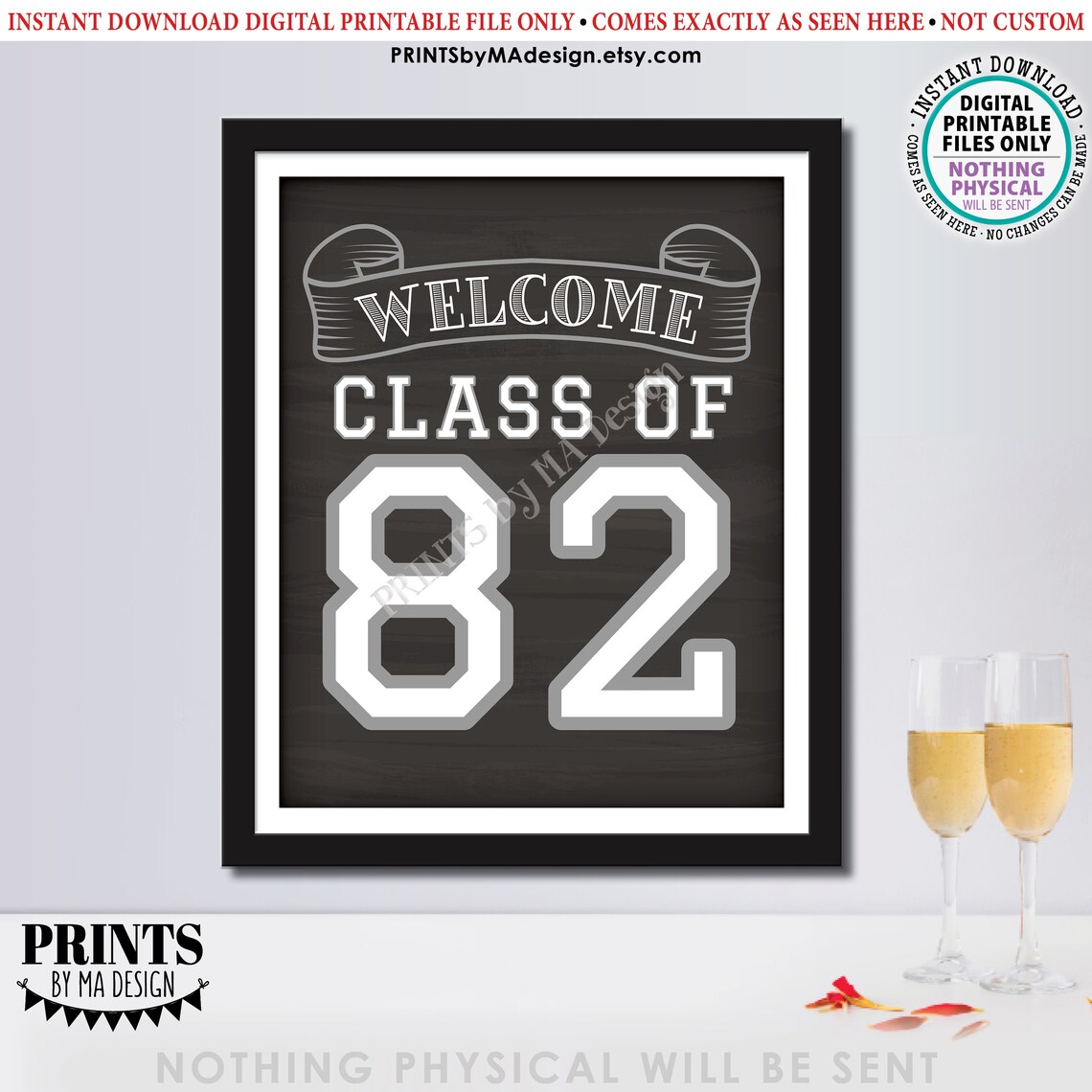 Class of 1982 Sign Welcome Class of '82 Reunion - Etsy