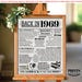 Back in 1969 Poster Board, Remember 1969 Flashback USA History ...