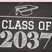 Class of 2037 Sign, High School Graduation Party Decorations, 37 ...