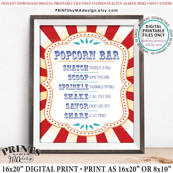 Popcorn Bar - Etsy