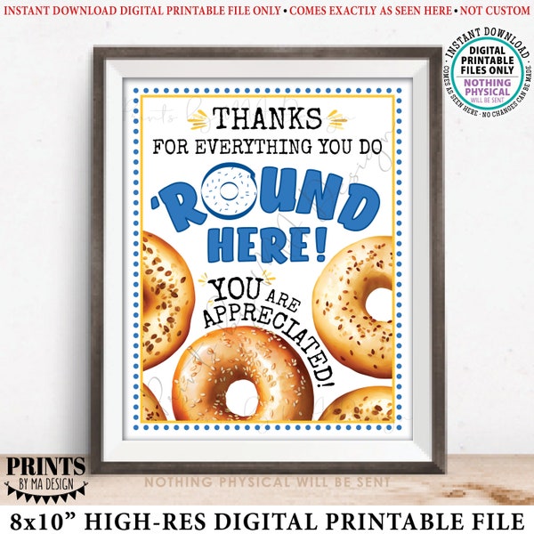 Bagels for Teachers Printable - Etsy