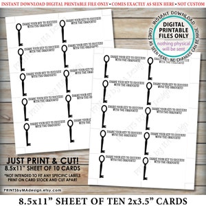 Key to Success Cards, Guests Share Their Key to Success With the ...