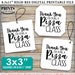 Pizza Labels Thank You for Being a Pizza My Class Pizza Box - Etsy
