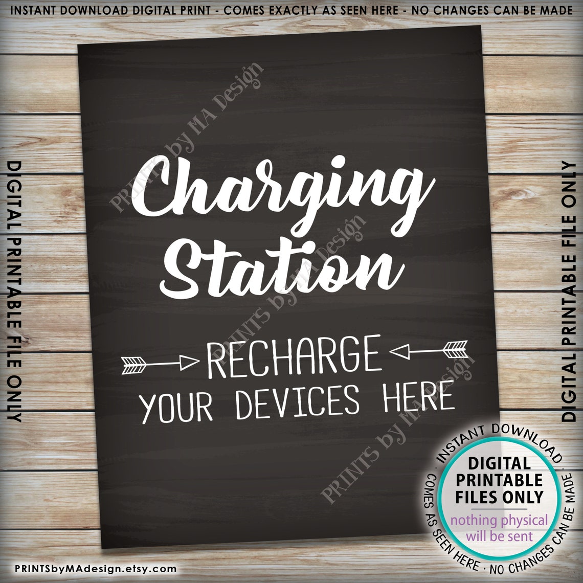 Charging Station Sign Recharge Your Devices Here Phone - Etsy