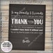 Graduation Thank You Sign, Thanks From the Graduate Poster, PRINTABLE ...